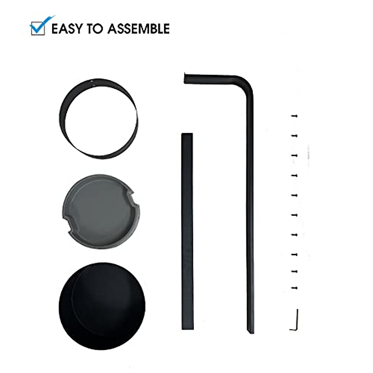 JackCubeDesign Steel Umbrella Stand Entryway Space Saving Umbrella Holder Organizer for Front Door(Black) – MK444A