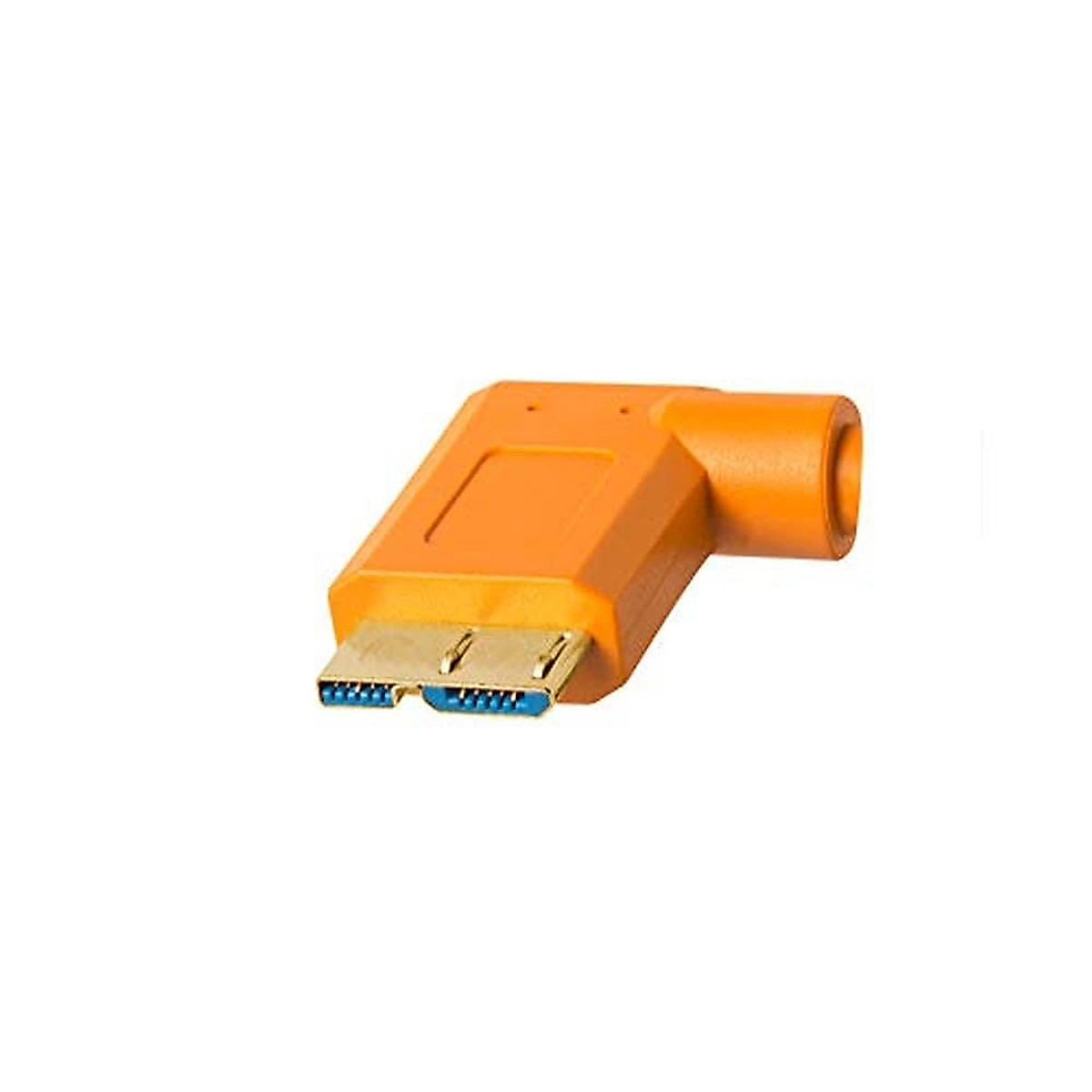 Tether Tools TetherPro USB 3.0 to Micro-B Right Angle Cable | for Fast Transfer and Connection Between Camera and Computer | High Visibility Orange | 15 Feet (4.6 m)