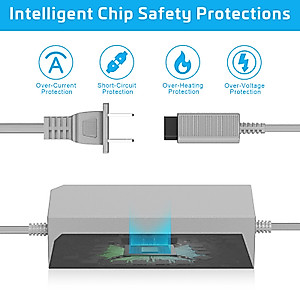 LA NREUCETS 3 in 1 Wii Wired Motion Sensor Bar + AC Power Supply Adapter Cord + Composite Audio Video Cable Compatible with Nintendo Wii (Not for Wii U)