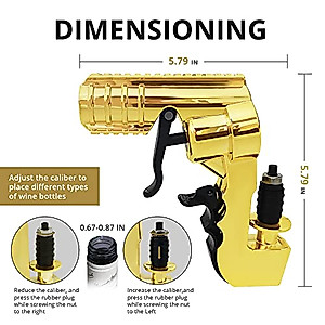 The 4th Generation Champagne Gun Shooter,Adjustable Champagne Spray Gun,Beer Gun Shooter with Longer Shooting Distance,Sprayed Under Without Air Pressure,Champagne Spray Gun,Champagne Squirt Gun