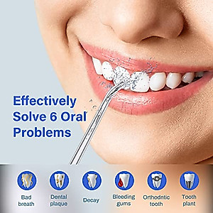 Water Flosser Cordless for Teeth, PONYFREE Mini Portable Oral Irrigator with 9 Pressure Modes, Water Teeth Cleaner Pick, Unique Pressure Stabilization Technology, IPX7 Waterproof for Home Travel