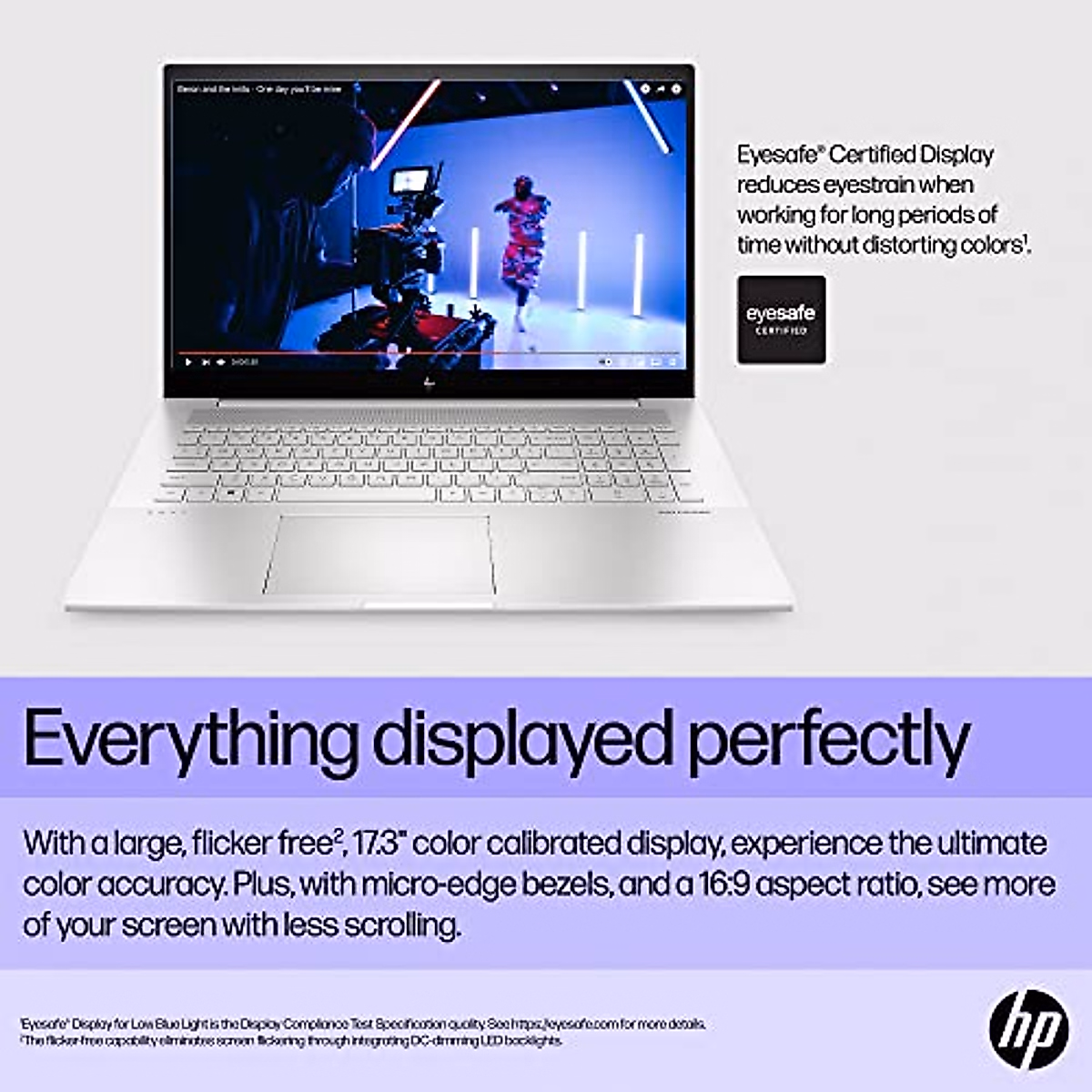 HP Envy Laptop, 17.3" Full HD Touchscreen, 12th Gen Intel Core i7-1260P, 16GB RAM, 512GB PCIe SSD, IR Camera, Backlit Keyboard, HDMI, Wi-Fi 6, Windows 11 Home, Silver