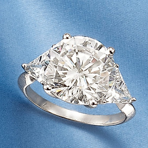 Ross-Simons 7.50 ct. t.w. CZ Ring in Sterling Silver. Size 7