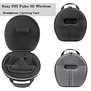 ZLiT Case for Playstation 5 Pulse 3D Headset,EVA Hard Shell Shockproof Protective Case Bag Fit for Sony Playstation 5 Pulse 3D Wireless Headset Case (Grey)