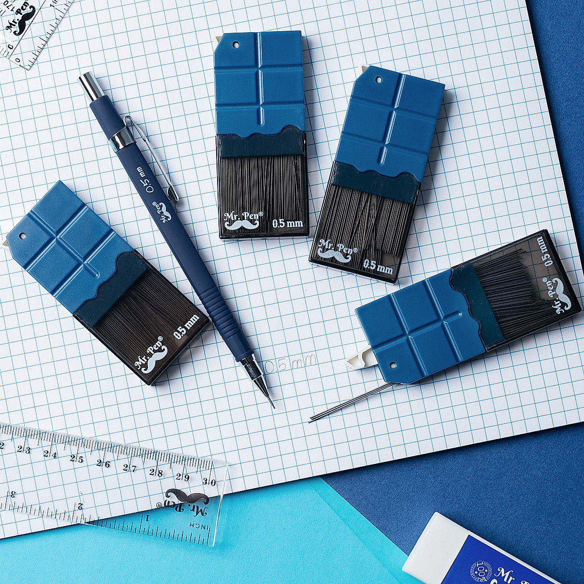 Mr. Pen- 0.5 Lead Refills, Pack of 600, 0.5 Lead, Lead Pencils 0.5 Mechanical, Mechanical Pencils, 0.5 Mechanical Pencil Lead, Mechanical Pencils 0.5, Pencil Lead 0.5 Refill, 0.5 mm Refill, 0.5 Lead