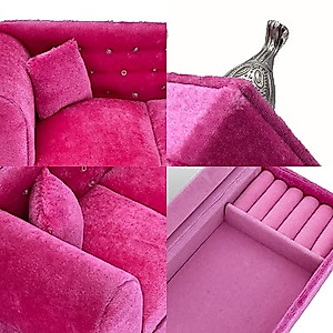 Yikko 1/6 Sofa Cushions for Dollhouse Living Room or Bedroom Decor, 12inch Dolls Accessories, Furniture for Blythe-Doll, Gift for Girls and Women Jewelry Box(K-S86)