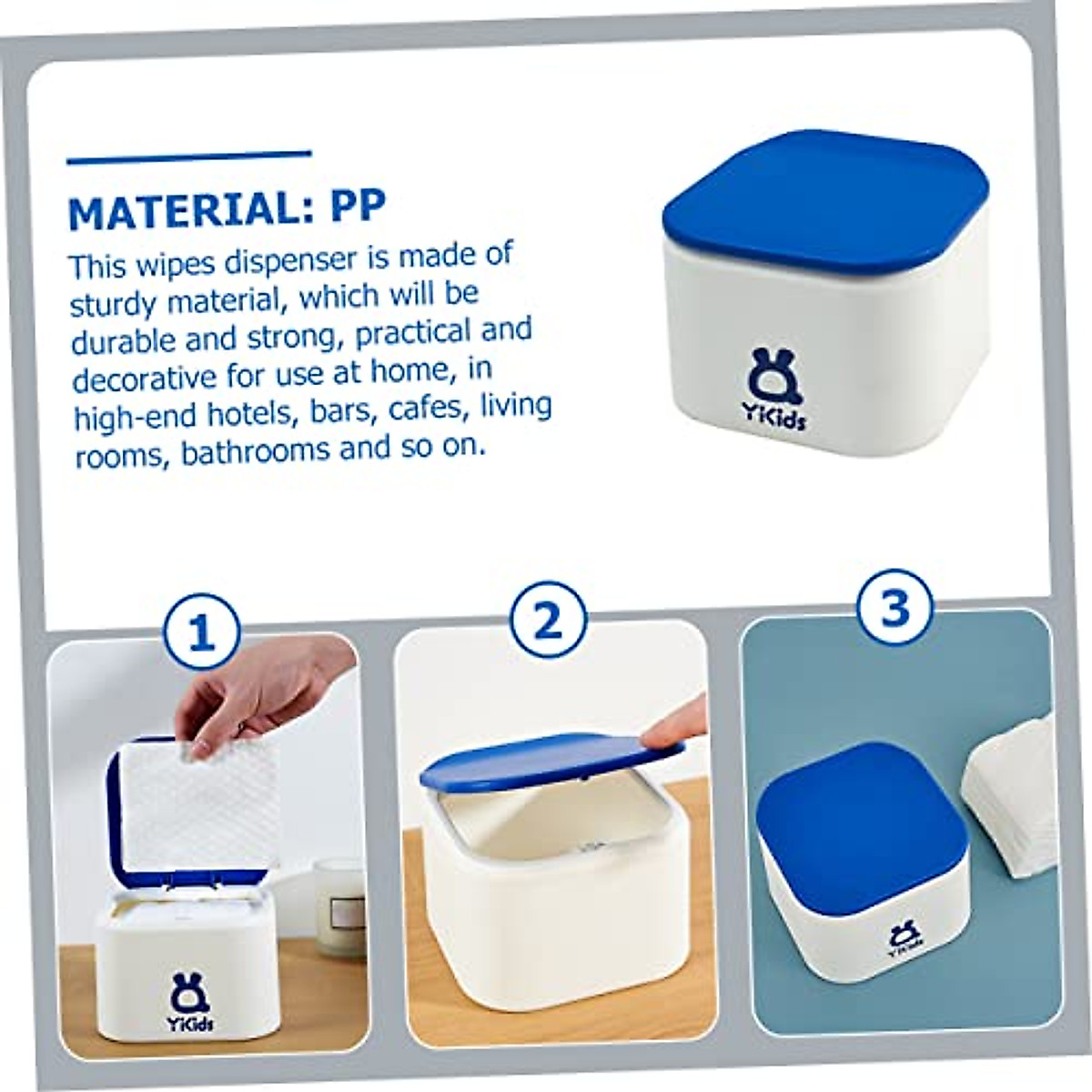 Alasum 3pcs Desktop Storage Box Travel Wipes Case Baby Diaper Bags Baby Holder Moist Fresh Wipe Container Tissue Storage Holder Wet Wipes Dispenser Tissue Box Holder Tissue Boxes Toilet