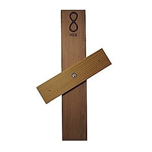 HSE Deluxe Cedar Wall-Mounted Rotating Sauna Sand Timer-15 Minutes-Choose Your Sand Color (15 Minutes, White)
