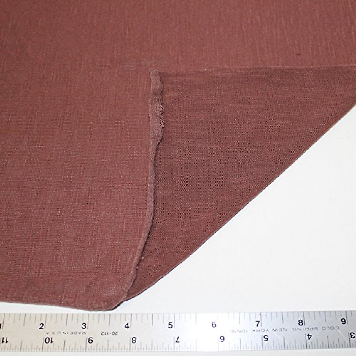 Hacci Slub Sweater Knit Fabric by The Yard (Red Brown)