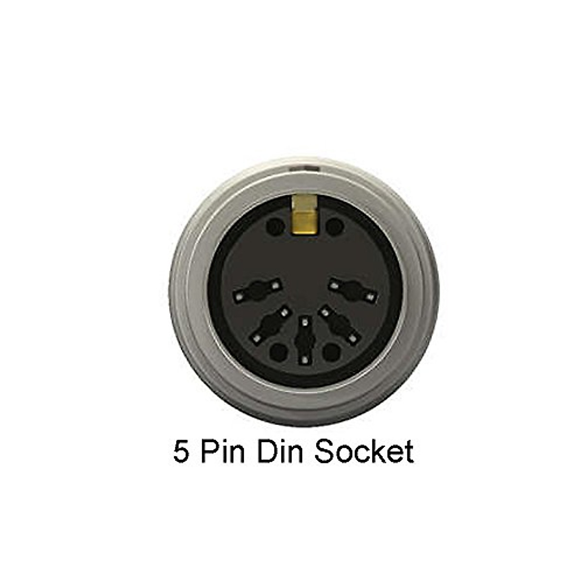 kenable MIDI 5 Pin DIN Plug to 5 Pin DIN Plug Cable 2m (~6 feet) Black