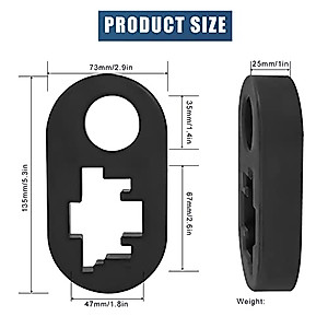 TaoTazon Handle Keeper, Rubber Hi Lift Jack Accessories, Rust-Resistant Hi-Lift Jack Handle Keeper, Upgrade Handle Bar Protector for High Lift Jack in Place