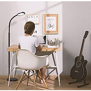 Brightech Battery Plus Lamp for Living Rooms & Offices, Rechargeable LED Floor Lamp, Portable Tall Lamp, Mid-Century Modern Standing Lamp for Bedroom, Great Living Room Décor