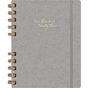 Moleskine Spiral 12 Month 2023 Solar Year Planner, Hard Cover, XXL (8.25" X 11.75"), Smoke