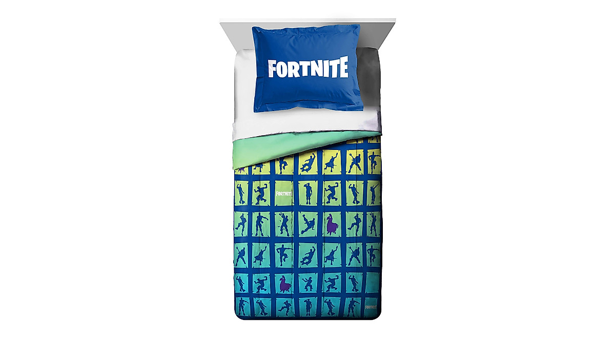 Fortnite Gaming Twin Comforter Set with Sheets & Backpack