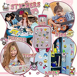 200Pcs Kawaii Stickers for Kids Teens Adults,Cartoon Cute Stickers for Girls,Vinyl Water Bottle stickers Waterproof,Laptop,Luggage,Phone,Scrapbook Stickers Pack for Classroom Reward Birthday Gifts Aesthetic Party Favor