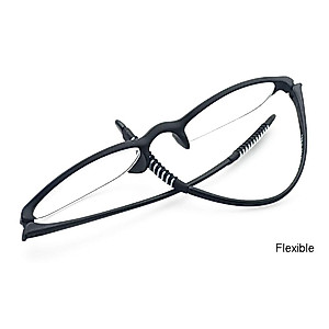 Mcoorn Lightweight Reading Glasses,Flexible(Memory Plastic) Readers, Men and Women