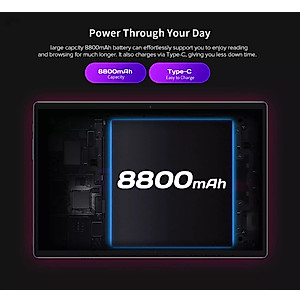 10.1 inch Android Tablets Tablet pc 8gb+128gb tab Support Phone Call WiFi Bluetooth Dual SIM Online Class Zoom Tablet pc (Black)