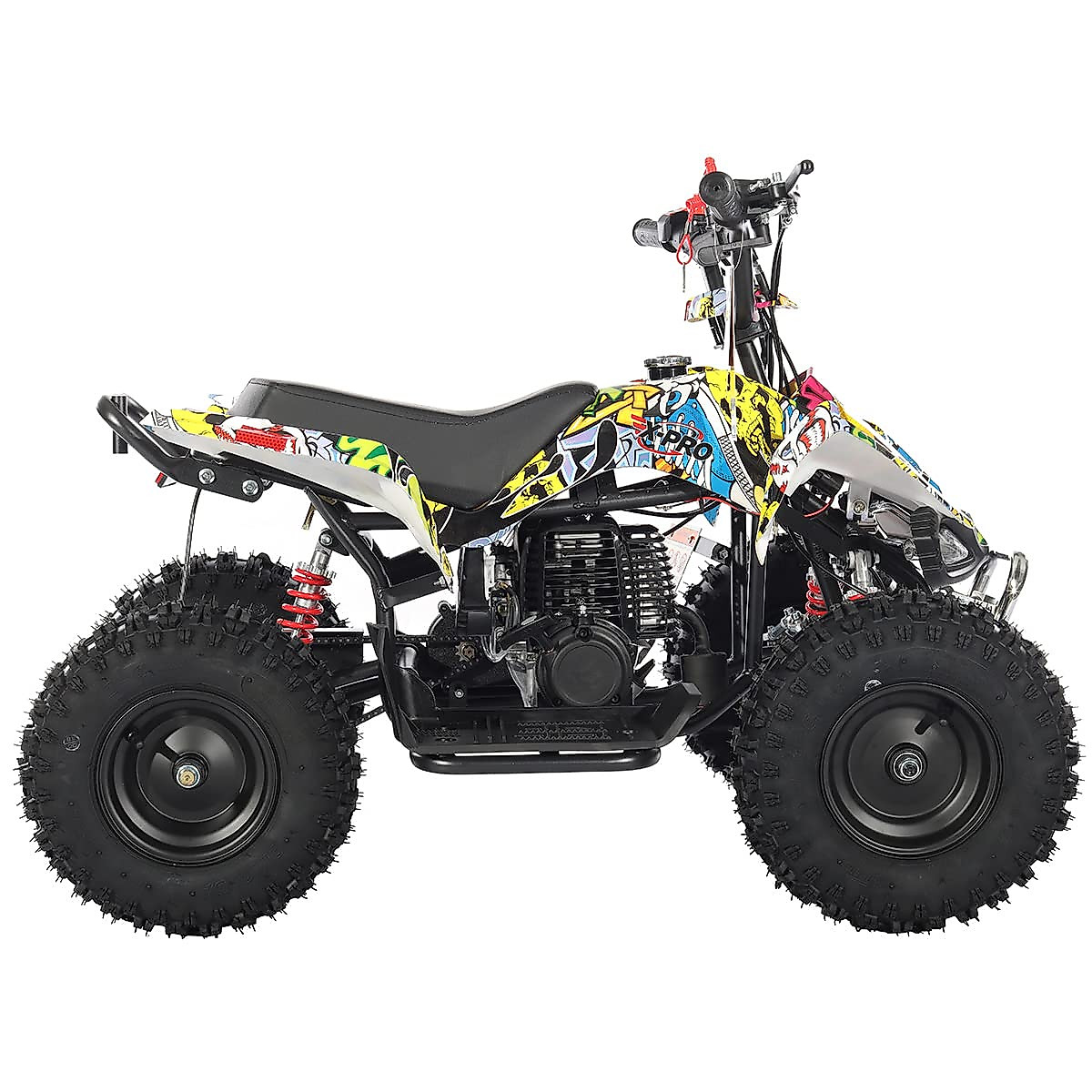 X-PRO Thunder 40 ATV 4 Wheelers 40cc ATV Quads Quad with Gloves, Goggle and Face Mask (Hip Hop)