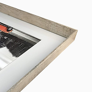 Art Emotion Farmhouse Rustic Woodgrain Style High Profile Picture Frame, Frame Height 1.75", 2 mm Reinforced Glass Light Oak Finish 16x20 Frames for 11x14 and 5x7 Photos, Pack of 2