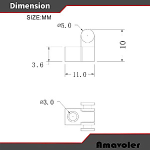 Amavoler Set of 2 Guitar Roller String Tree Roller String Guides Retainer for Electric Guitars Strat Stratocaster Tele Telecaster (Chrome)