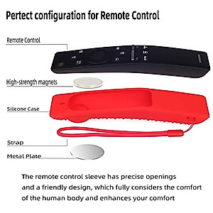 Silicone Protecitve Case Cover for Samsung Smart TV Remote Control BN59 Series, with Magnet Anti-Lost Shockproof Soft Anti Slip Samsung Remote Control Cover(Luminus Green)