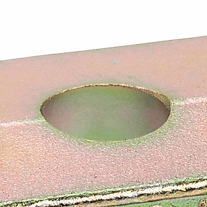 Peakworks Durable, Steel Anchorage W 5/8" Hole, Silver/Brass, Standard, V8221112