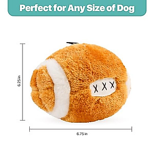 Ethical Plush Football Dog Toy, 4-1/2-Inch