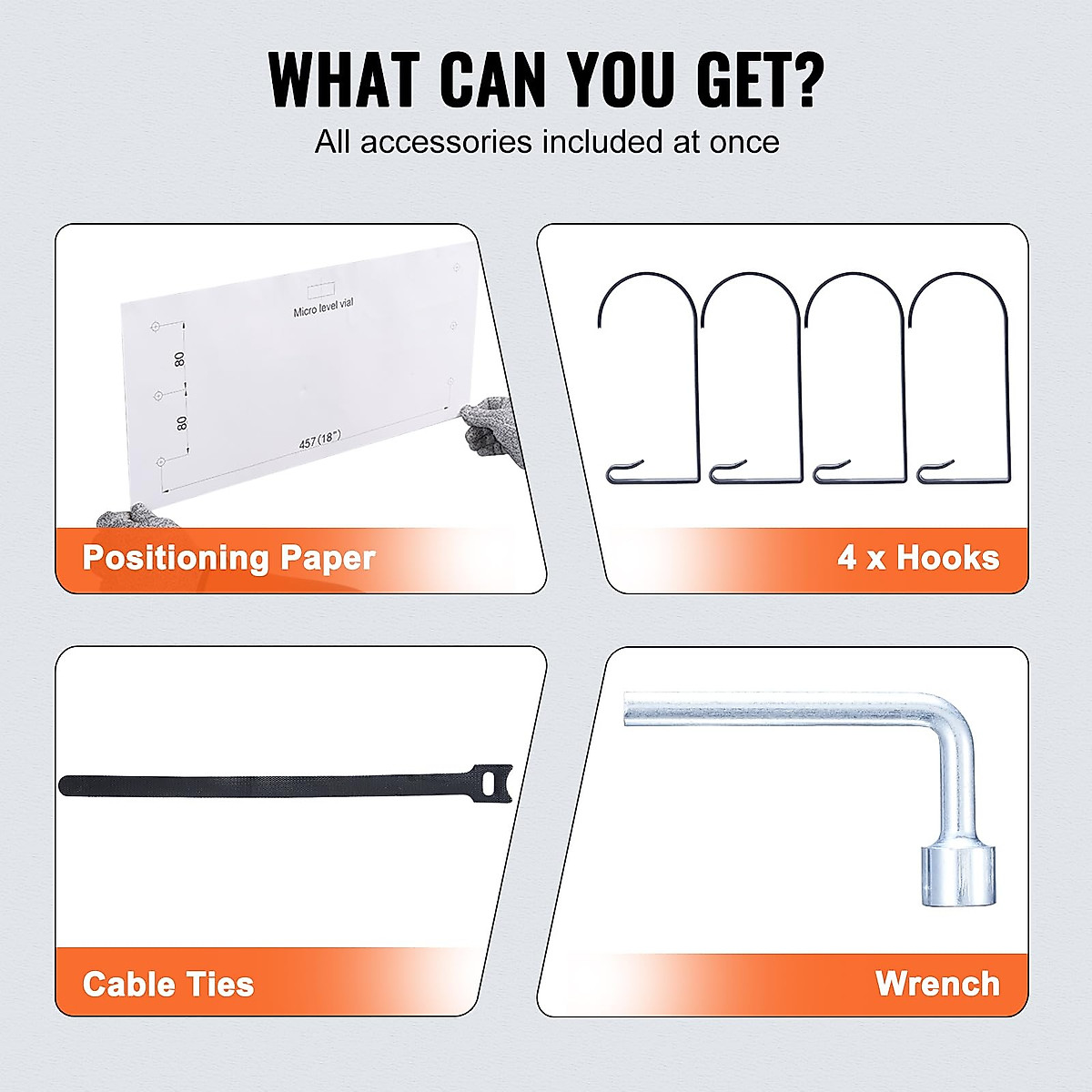 VEVOR Garage Shelving Wall Mounted, 2 x 4 ft Heavy Duty Garage Wall Shelves, 500 lbs Load Capacity Garage Storage Rack Floating Shelves, 2 Pack, Suitable for Shop, Shed, Garage Storage