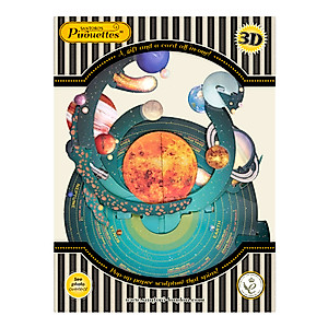 SANTORO Pirouette, 3D Pop Up Greeting Card - Solar System - For Kids, For Him, For Her | Space Card For Birthday