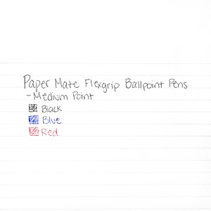 Paper Mate 70672 FlexGrip Elite Retractable Ballpoint Pens, Medium Point, Pink Barrel, 12 Count