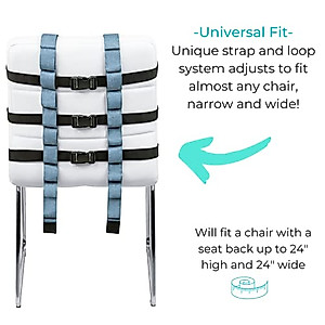 Portable High Chair for Travel with Exclusive Compact Tray - High Chair Seat Safely Attaches to Most Chairs - Toddler & Baby Essential - Baby Travel Accessories