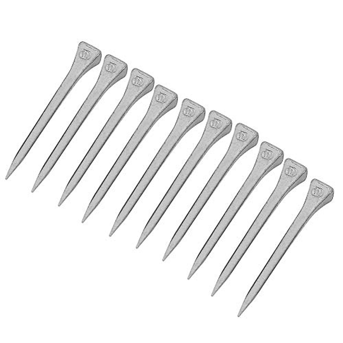 Horseshoe Nails, E6 250PCS Firmly Horse Tool Horse Hoof Nail with Good Elasticity Steel Hoof Peg Securing Accessory for Horse Training Equestrian Sports