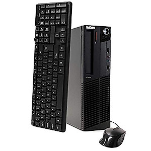 Lenovo ThinkCentre M91 Desktop, Intel Core i5 3.1 GHz, 8 GB RAM, 1 TB SATA HDD, Keyboard & Mouse, Wi-Fi, 17" LCD Monitor (Brands Vary), DVD, Windows 10, (Renewed)