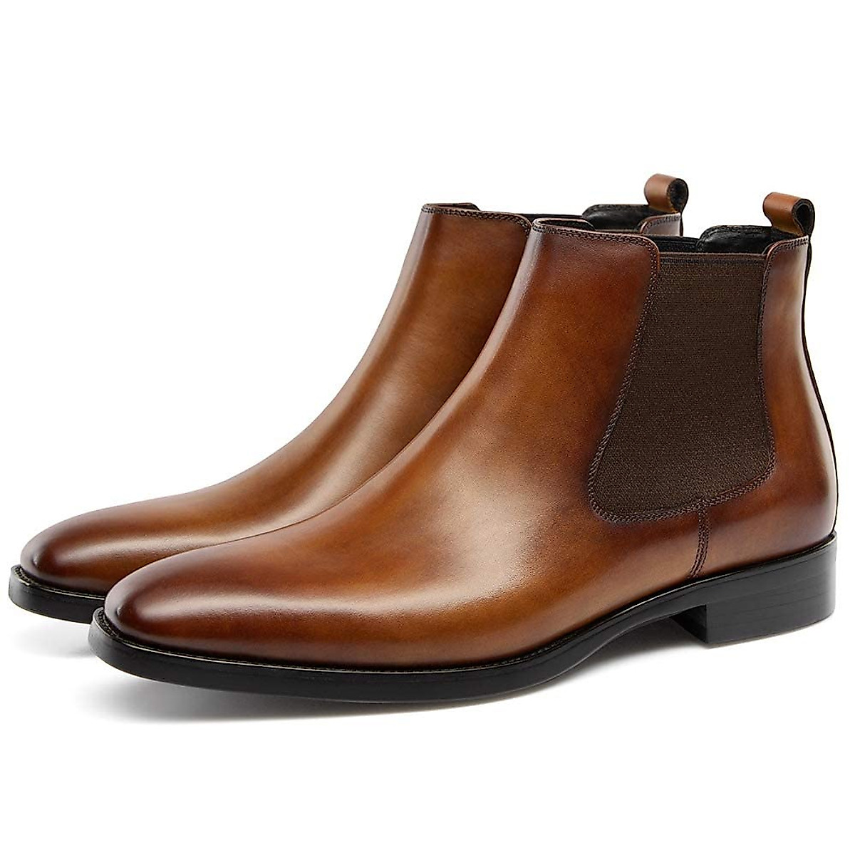 GIFENNSE Mens Chelsea Boots Leather Dress Boots for Men