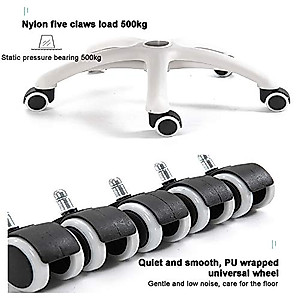 MayNuo Office Chair Gaming Chair Computer Chair Mid-Back Computer Chair Adjustable Desk Chair,Ergonomic Office Chair with Thick Seat Cushion,Upholstered Task Swivel Chair for Execu/Blue/42*42*63Cm(17*