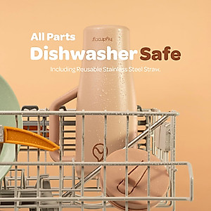 Hydracy Soulmate 40oz Tumbler with Handle and Flip Straw - 100% Leakproof Reusable Insulated Cup with Stainless Steel Straw - Cupholder Friendly Rubber Base Travel Mug - Gifts for Women & Men