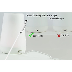 LEFXMOPHY Power Cord Replacement for Hatch Baby Rest Sound Machine Night Light, Barrel Style 5V 1A White AC Supply Adapter Cable 5ft