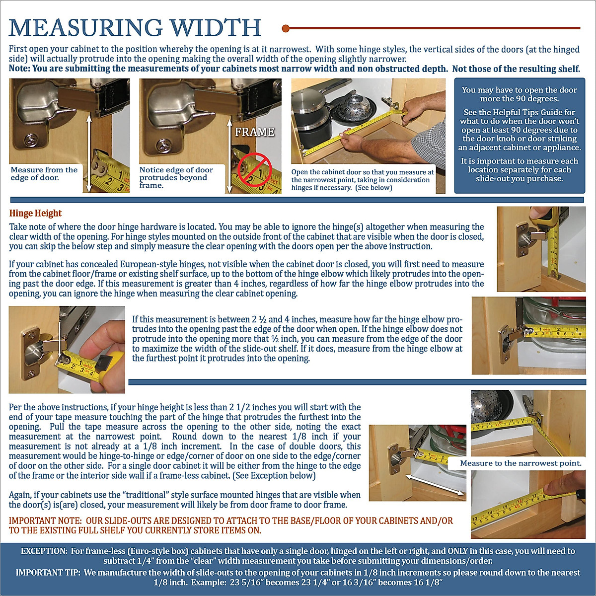 Slide-A-Shelf Made-to-Fit Slide-Out Shelf: Poplar Wood Front with Full Extension Rail