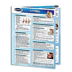 Asthma - Health Medical Quick Reference Guide - 4-page 8.5" x 11" Laminated