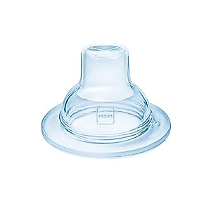 MAM Plastic Trainer Cup (1 Count), 8 oz. Trainer Drinking Cup with Extra-Soft Spout, Spill-Free Nipple, and Non-Slip Handles, for Girls 4+ Months, Designs May Vary