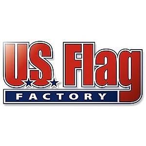 US Flag Factory - 2.5x4 FT American Flag (Sleeved) (Embroidered Stars, Sewn Stripes) - Outdoor SolarMax Nylon - 100% Made in America