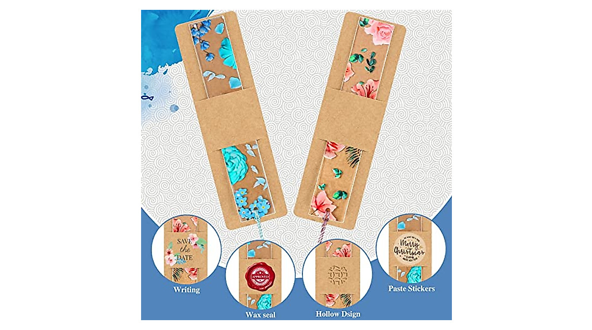 70 Kraft Bookmark Sleeves for DIY & Small Business Packaging