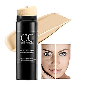 Boobeen Air Cushion CC Stick Moisturizing CC Cream Concealer Full Coverage Foundation Makeup Color Correcting Cream to Create Natural Makeup, Oil-Free