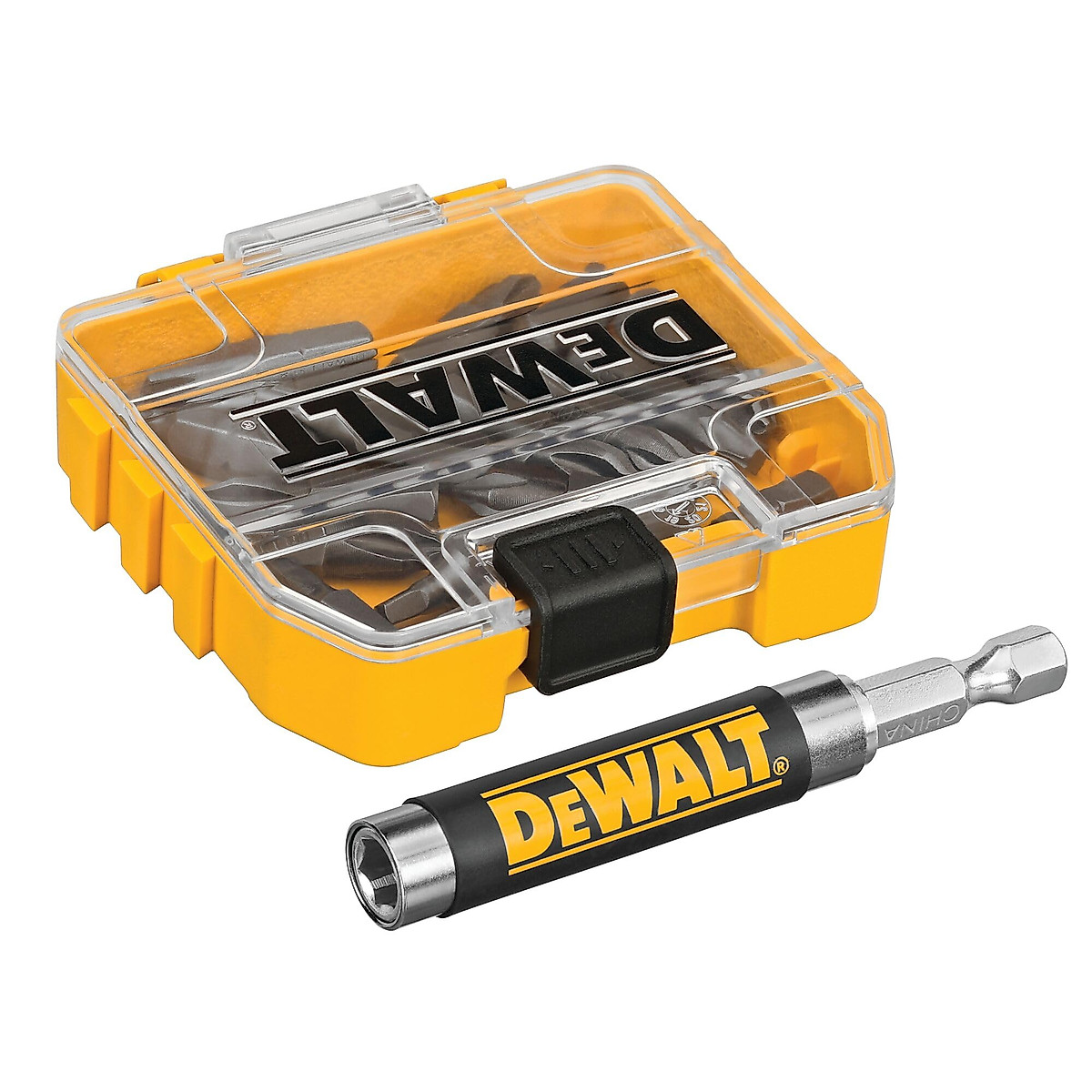 DEWALT DWAF2058CS 18 pc. Compact Magnetic Drive Guide Set, Yellow