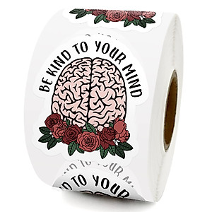 Be Bind to Your Mind Cute Waterproof Stickers, Notebook Stickers Skateboard Stickers Water Bottle Stickers Vinyl Stickers Teen Stickers Kids Stickers