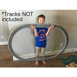 Lucas Toys Train Track Clips for Lionel O-Gauge FasTrack Tracks, Pack of 12 (Tracks NOT Included)