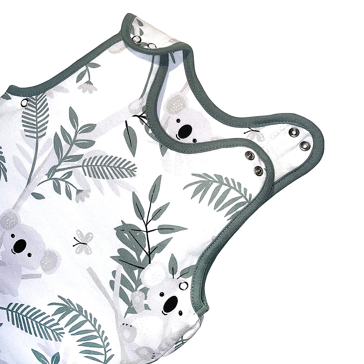 Rey & Shay Sleep Sacks - 100% Cotton Super Soft Baby Wearable Sleeping Bag, 6-18 Month, 1.5 TOG. (Green Koala)