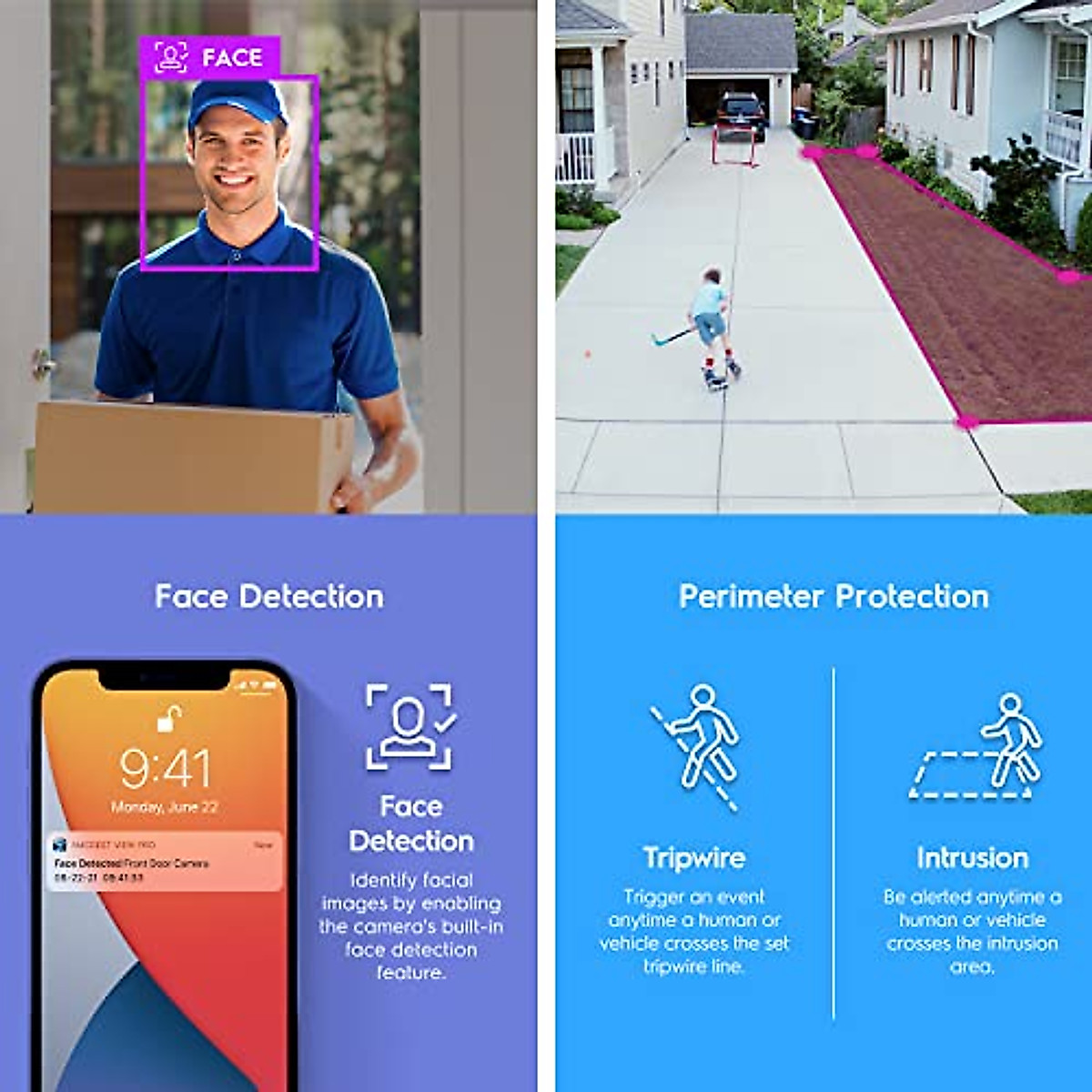 Amcrest 8MP Outdoor PTZ POE + IP Camera Pan Tilt Zoom (Optical 25x Motorized) Human and Vehicle Detection AI, Perimeter Protection, 328ft Night Vision POE+ (802.3at) IP8M-2899EW-AI