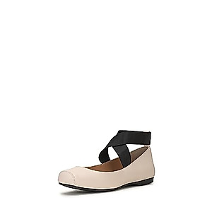 Jessica Simpson Women's Mandalaye Ballet Flat, Chalk, 9