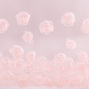 The Peanutshell Brianna Crib Bedding Set for Baby Girls | 3 Piece Pink Floral Nursery Set | Crib Quilt, Crib Sheet, & Dust Ruffle